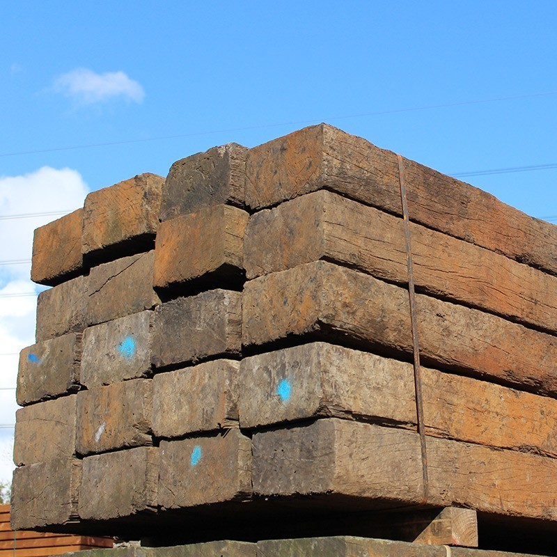 Untreated Reclaimed Tropical Azobe Hardwood Sleepers | Buy Reclaimed ...