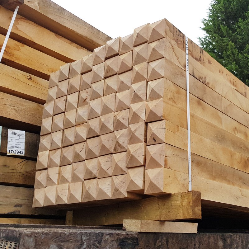 European Oak Bollards - Pyramid | Buy Timber Bollards online from the ...