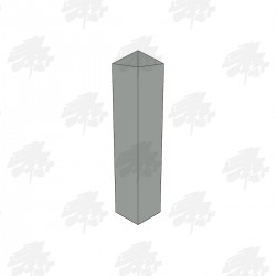 European Oak Bollards - Pyramid | Buy Timber Bollards online from the ...