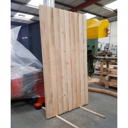 Oak Featheredge Framed, Ledged and Braced Pedestrian Gate - Flat Top ...
