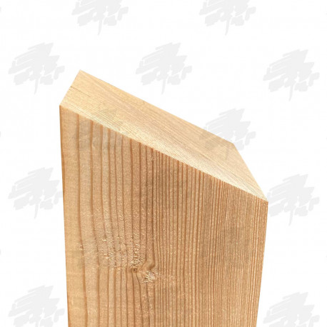 Siberian Larch Square Bollard - Back Weathered | Buy Timber Bollards ...