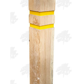 Oak Bollard - 4 Way Flat Top