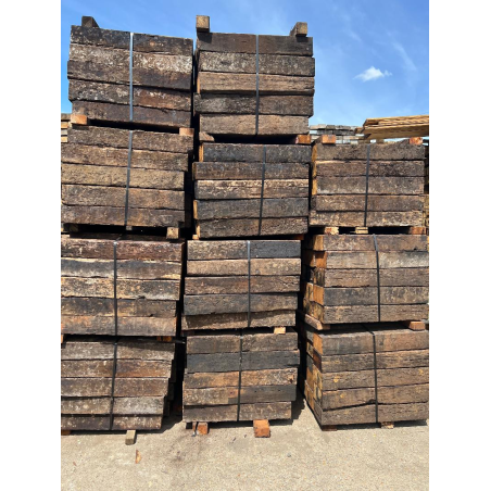 Reclaimed Oak Sleepers 1300x250x150 - Pallet of 20 FREE EXPRESS DELIVERY!