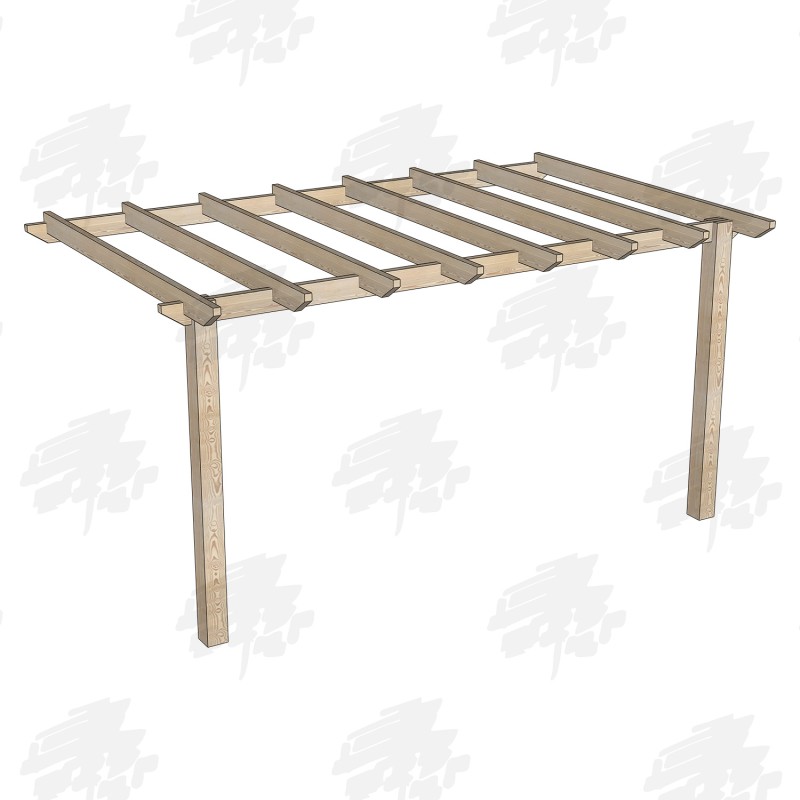 British Larch/Douglas Fir Softwood Pergola Support Posts | Buy Pergola ...