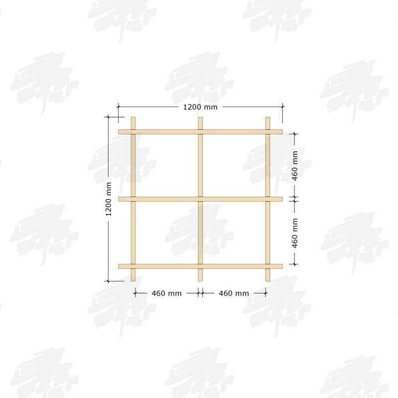 Square Herb Box Oak Slot Together Raised Bed Kit - FREE DELIVERY