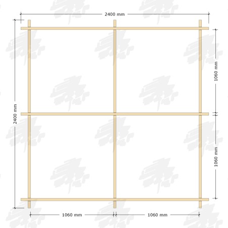 Square Herb Box Oak Slot Together Raised Bed Kit | Buy Slot Together ...
