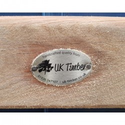 Solid European Oak Half Paled Curved Heel (Ranch Style) Gate | Buy ...