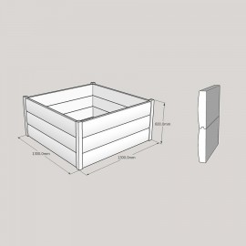 Half Loglap Planters - UK Timber Ltd